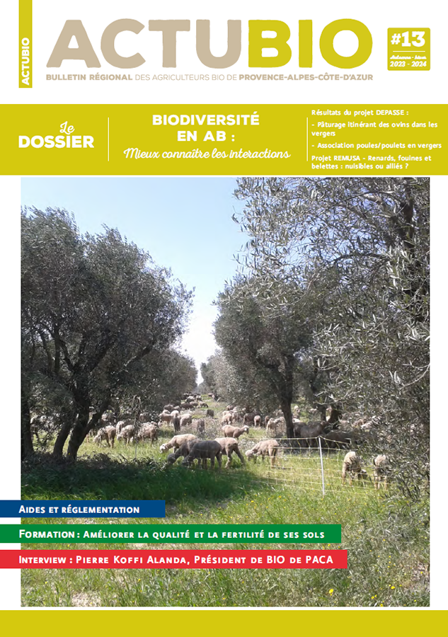 Parution du bulletin ActuBio PACA n°13 - Les agriculteurs Bio de PACA